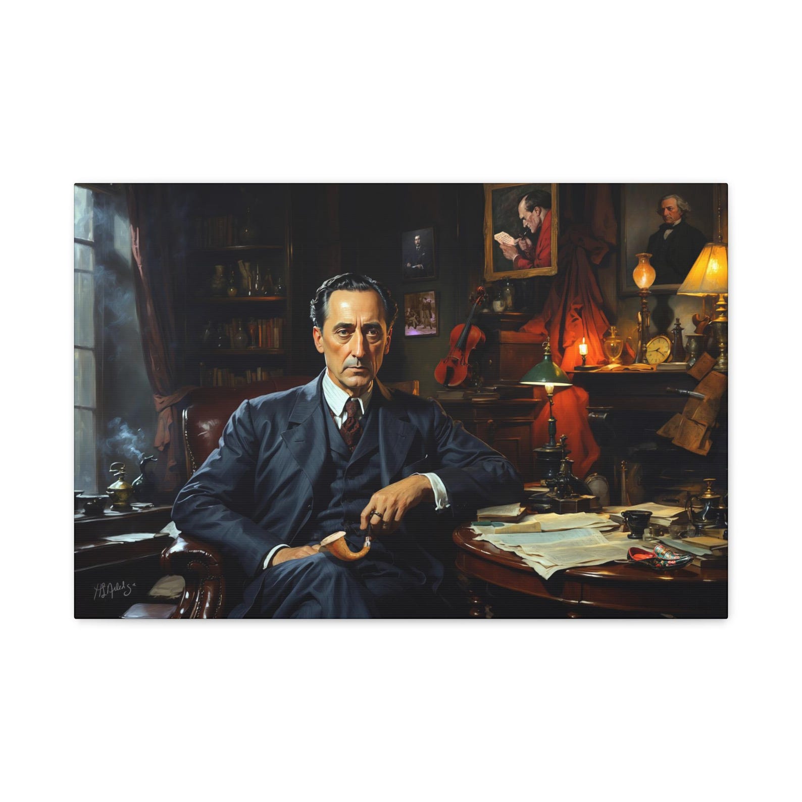 Sherlock Holmes Canvas Art: 221B Baker Street Gallery Wrap - Etsy