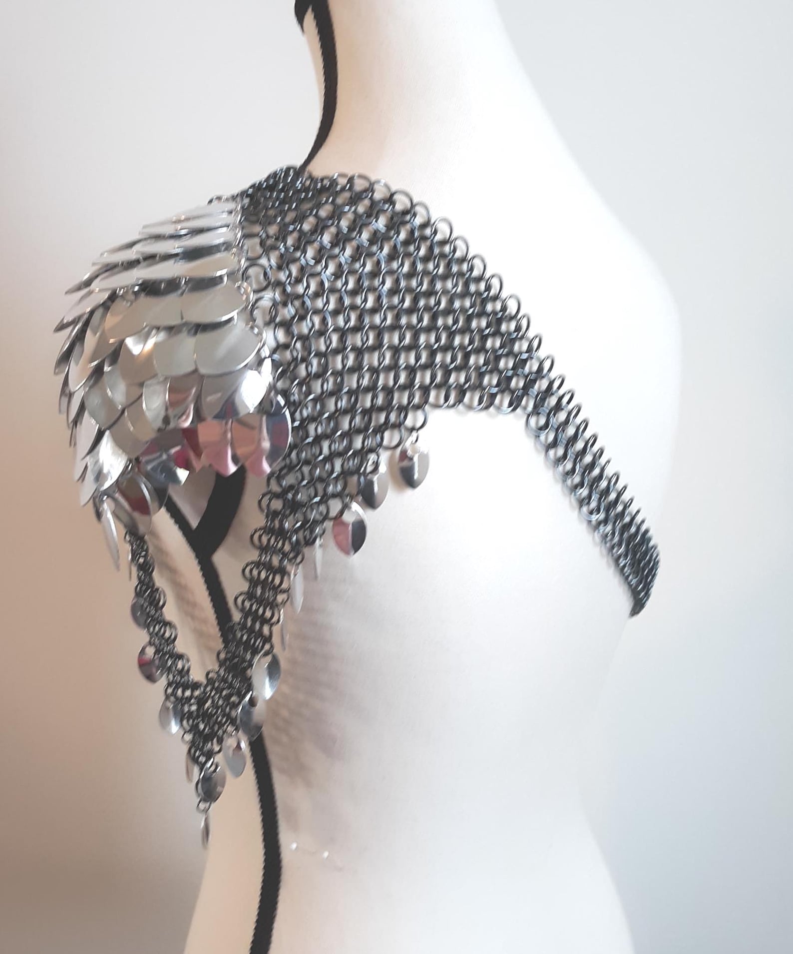 Hemera Chainmail Shoulder Armor Scalemail Shoulder Armor Dragon Scale ...