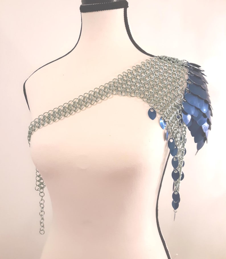 Hemera Chainmail Shoulder Armor Scalemail Shoulder Armor Dragon Scale ...