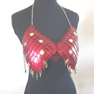 Hebe Chainmail Bra Armor Scalemail Bikini Armor Dragon Scale Bikini ...