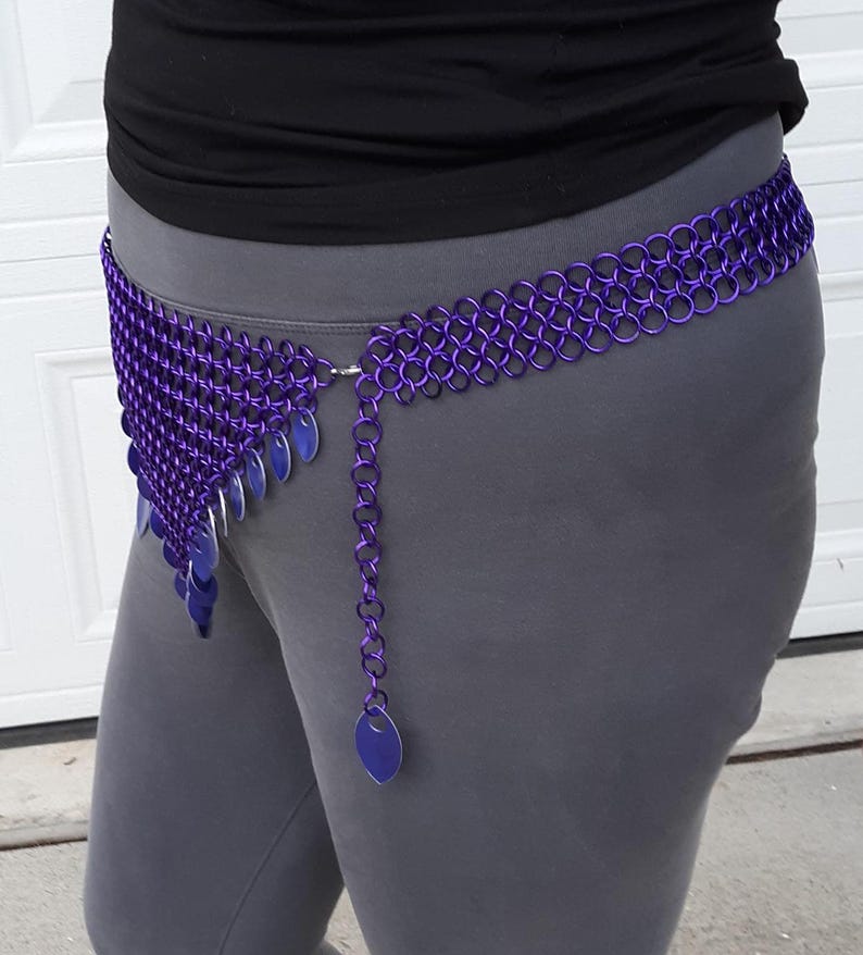 Achelois Chainmail Belt Armor Scalemail Fringe Chainmail Loincloth ...