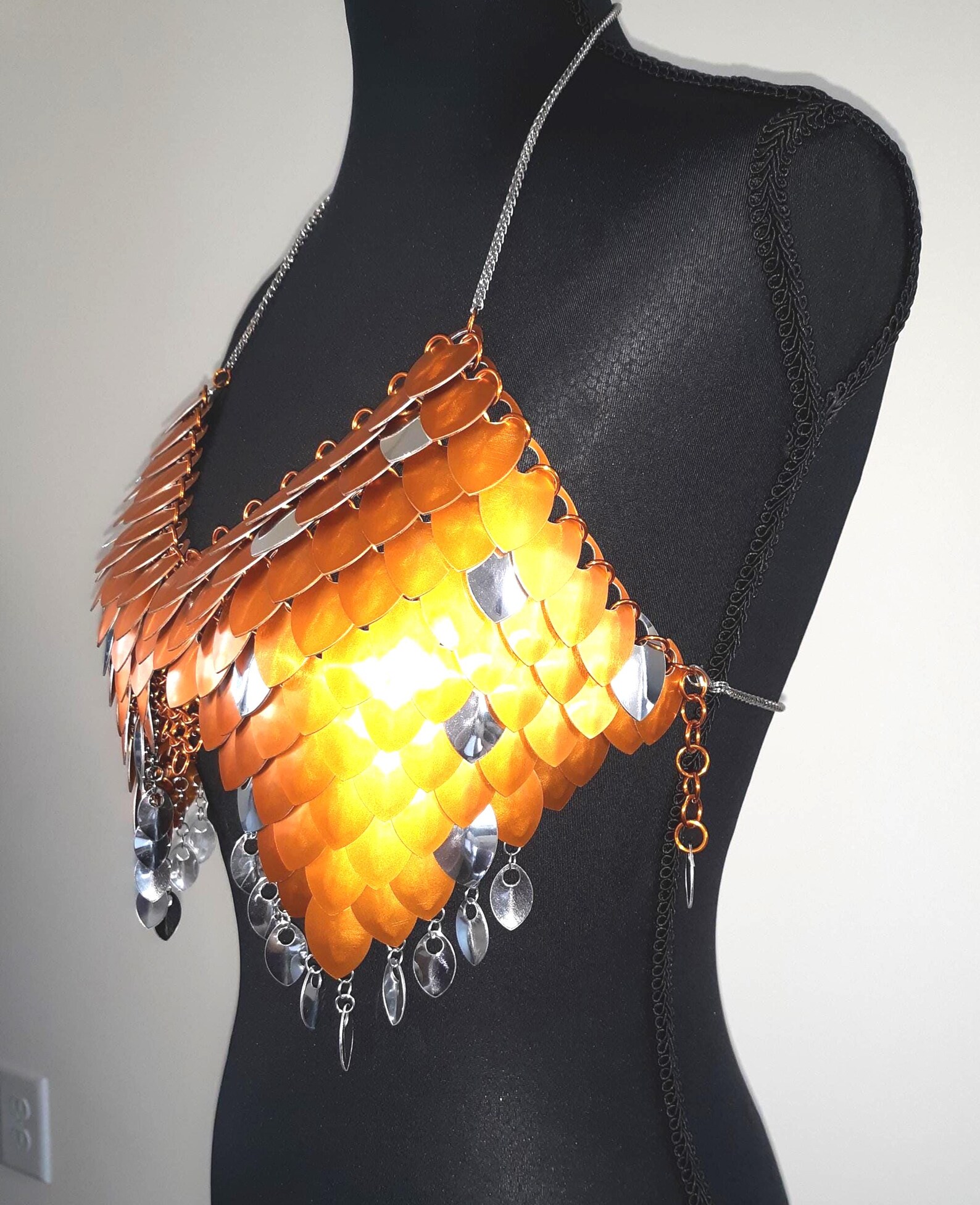 Hebe Chainmail Bra Armor Scalemail Bikini Armor Dragon Scale Bikini ...