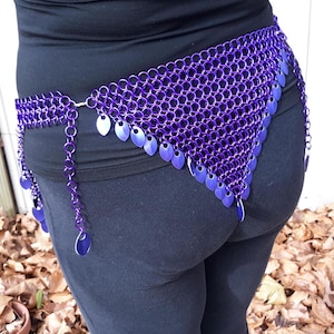 Achelois Chainmail Belt Armor Scalemail Fringe Chainmail Loincloth ...