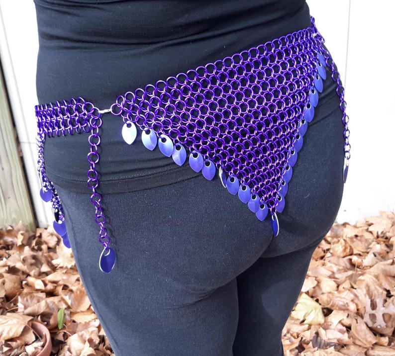 Achelois Chainmail Belt Armor Scalemail Fringe Chainmail Loincloth ...