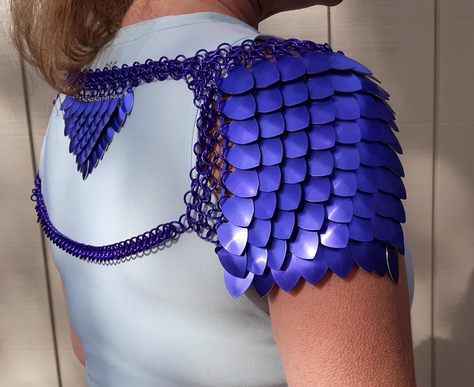 Alectrona Chainmail Shoulder Armor Scalemail Shoulder Armor Mail Armor ...