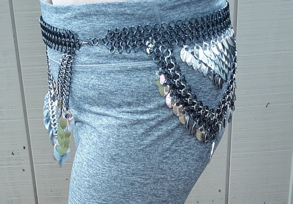 Chainmail and Scalemail Fringe Armor Belt - Etsy