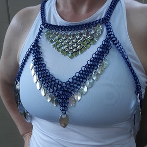 Chainmail and Scalemail Fringe Body Chain - Etsy