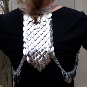Chainmail and Scalemail Scale Body Chain With Fringe and Charms - Etsy