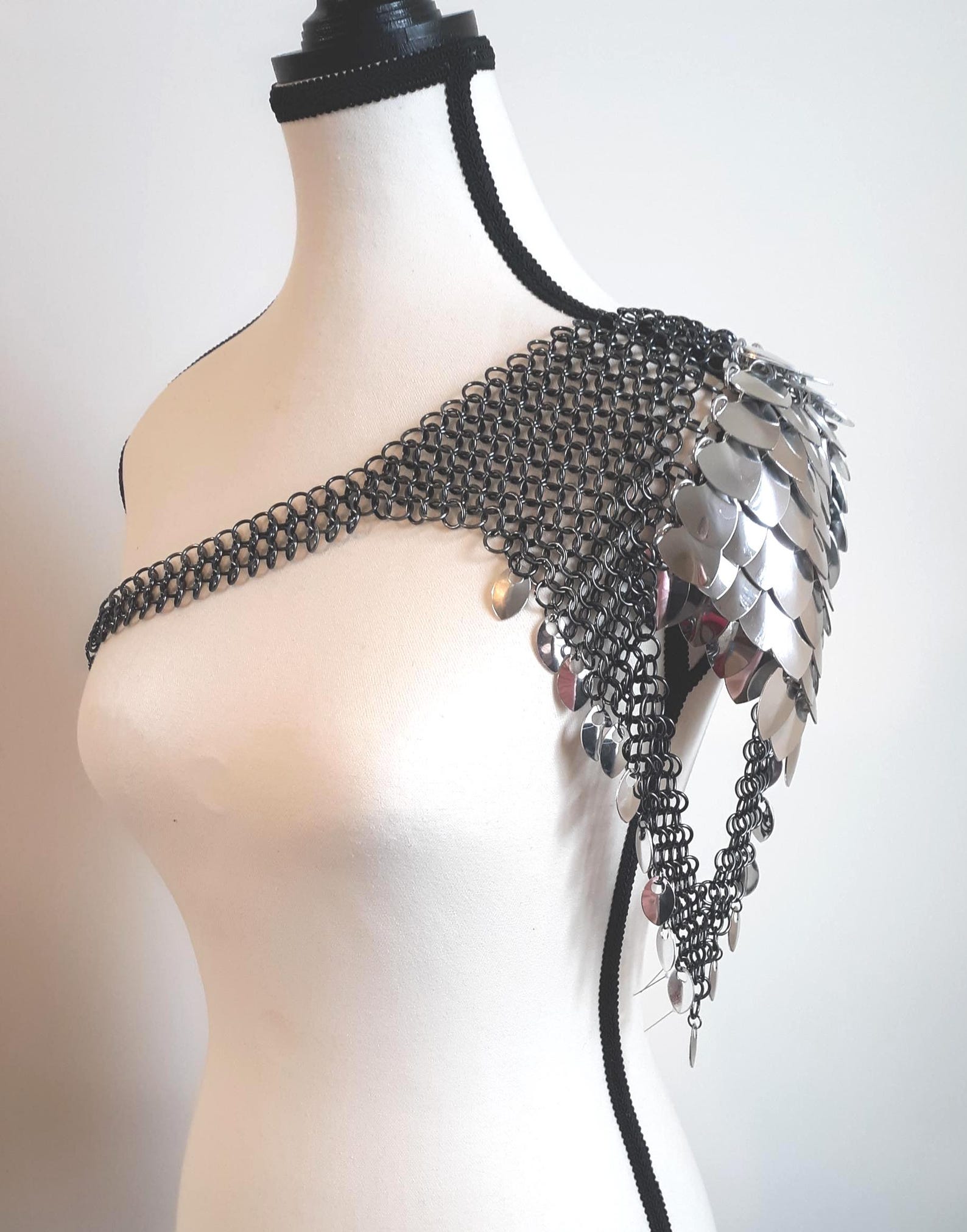Hemera Chainmail Shoulder Armor Scalemail Shoulder Armor Dragon Scale ...