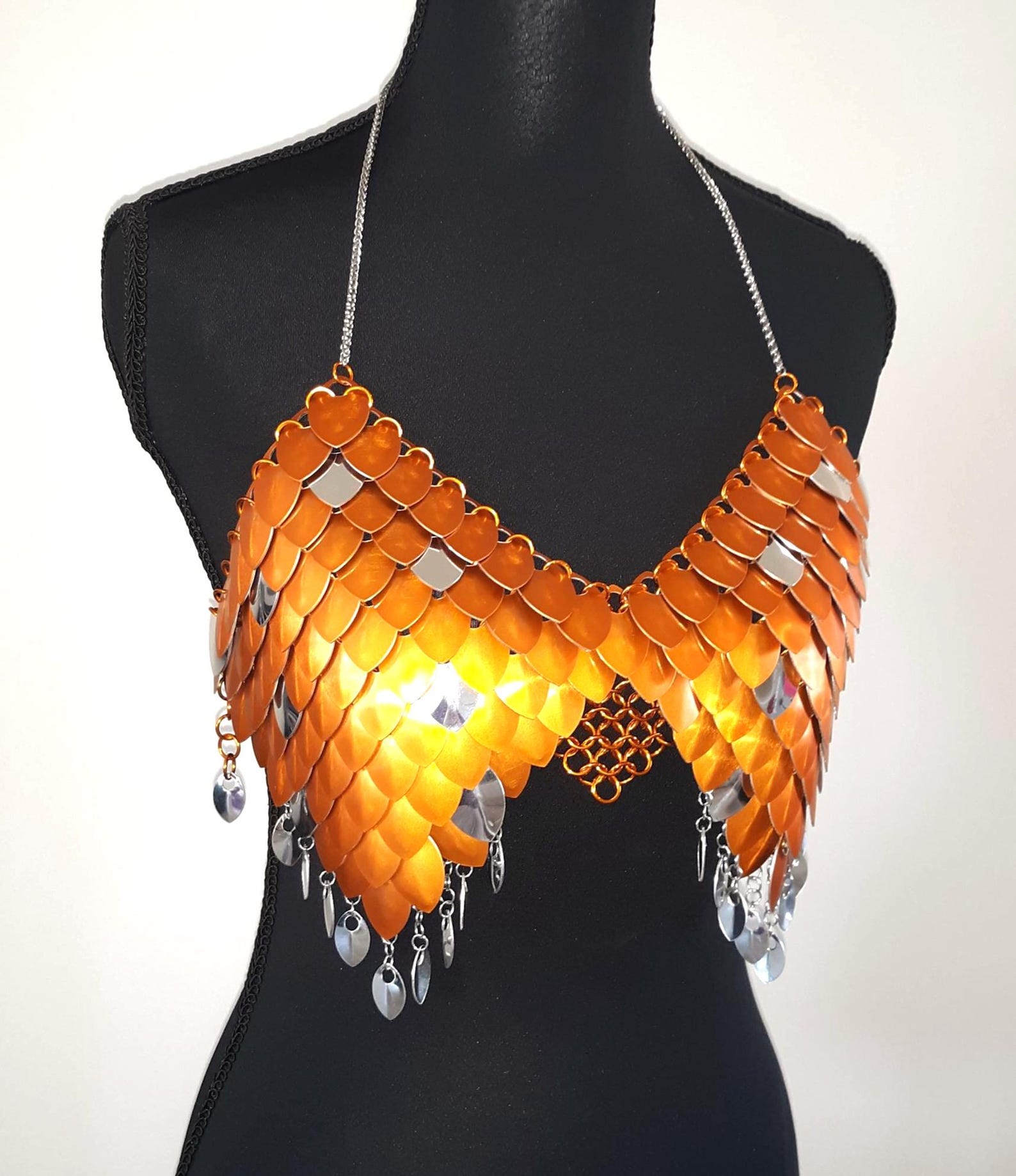 Hebe Chainmail Bra Armor Scalemail Bikini Armor Dragon Scale Bikini ...