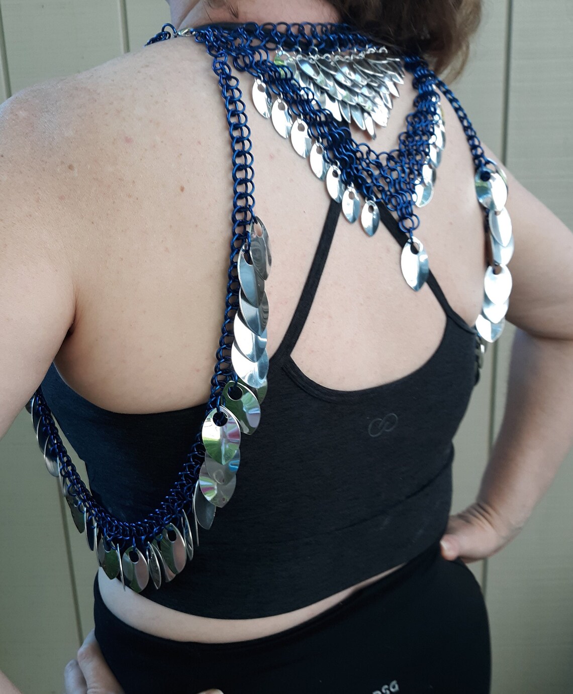 Chainmail and Scalemail Fringe Body Chain - Etsy