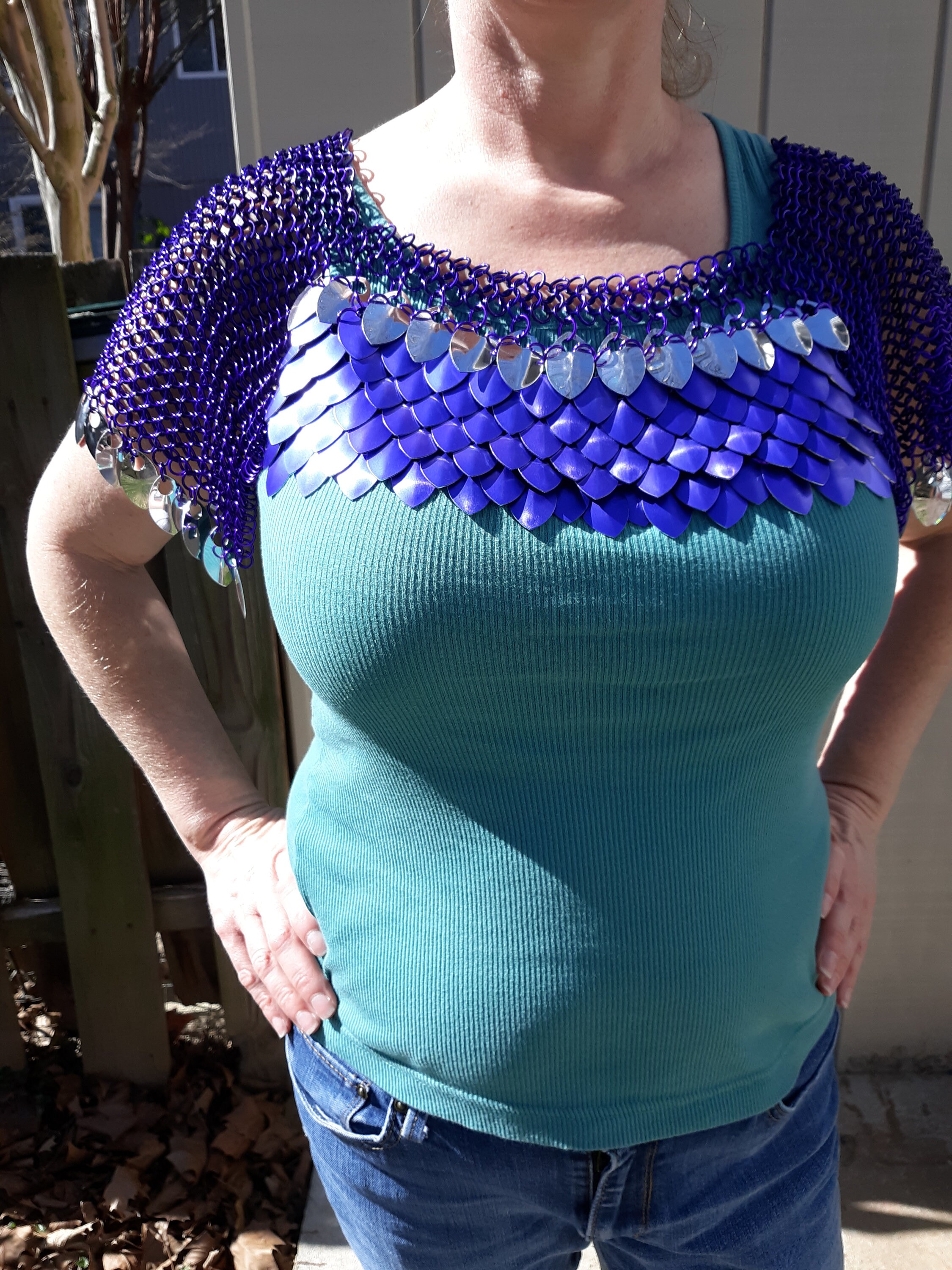 Chainmail and Scalemail Shrug Shoulder Armor - Etsy