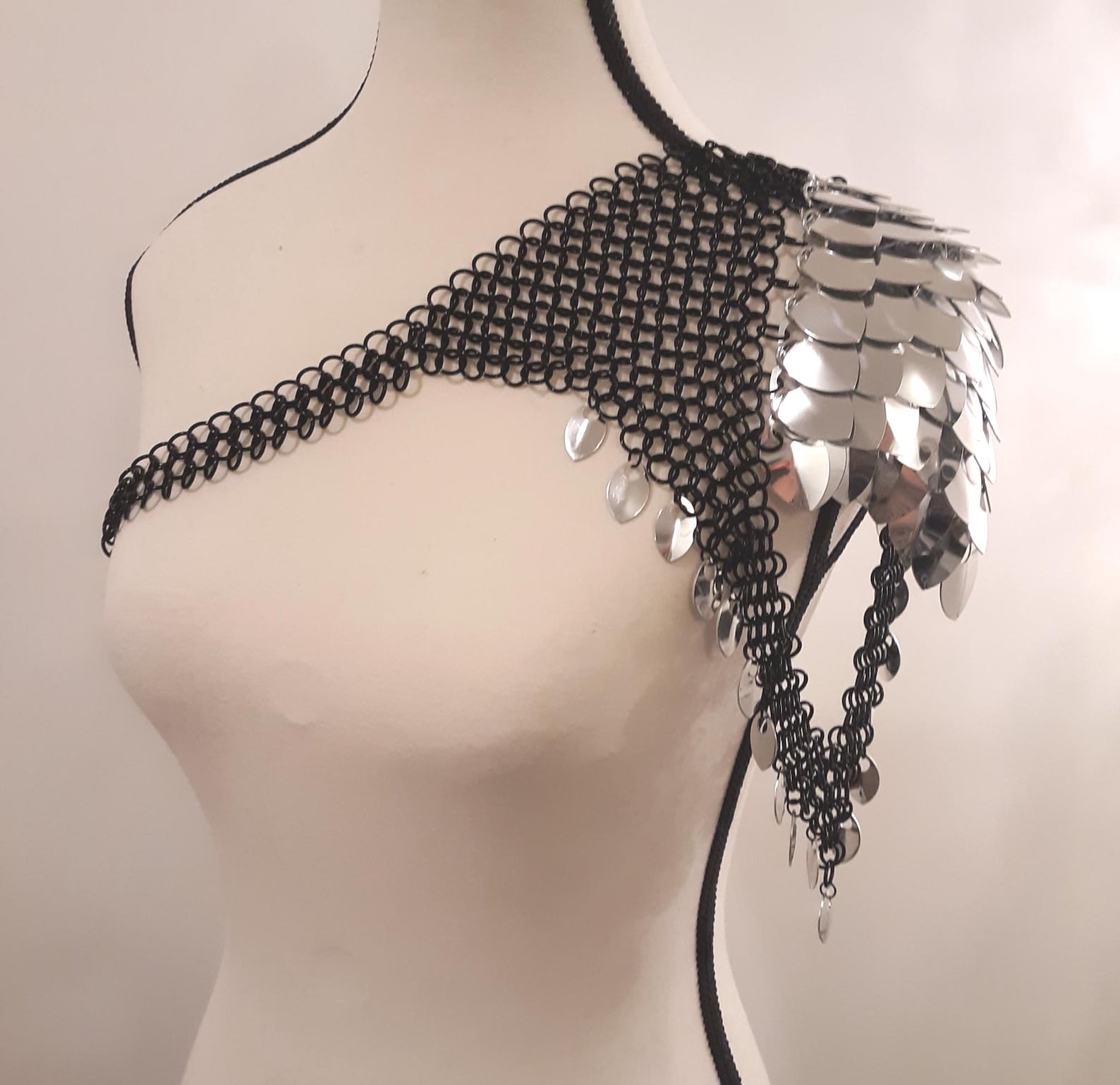 Hemera Chainmail Shoulder Armor Scalemail Shoulder Armor Dragon Scale ...