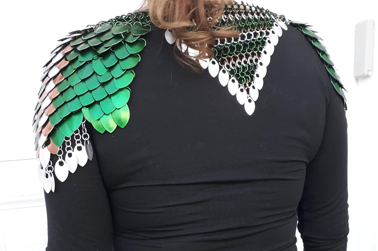 Double Pixi Chainmail Shoulder Armor Scalemail Shoulder Armor Mail ...