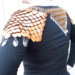 Double Pixi Chainmail Shoulder Armor Scalemail Shoulder Armor Mail ...