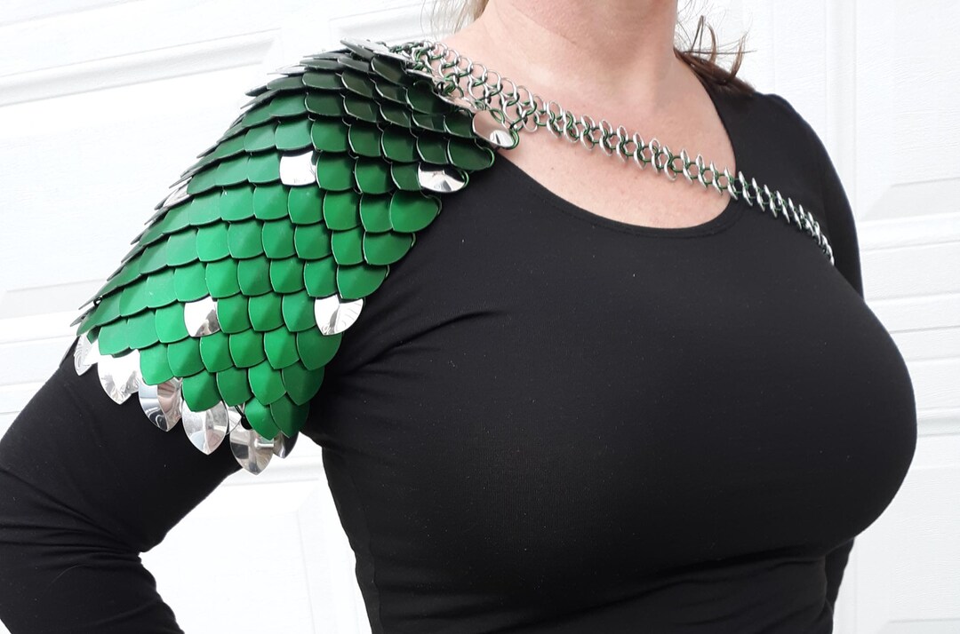 Amazon Chainmail Shoulder Armor Scalemail Shoulder Armor Dragon Scale ...