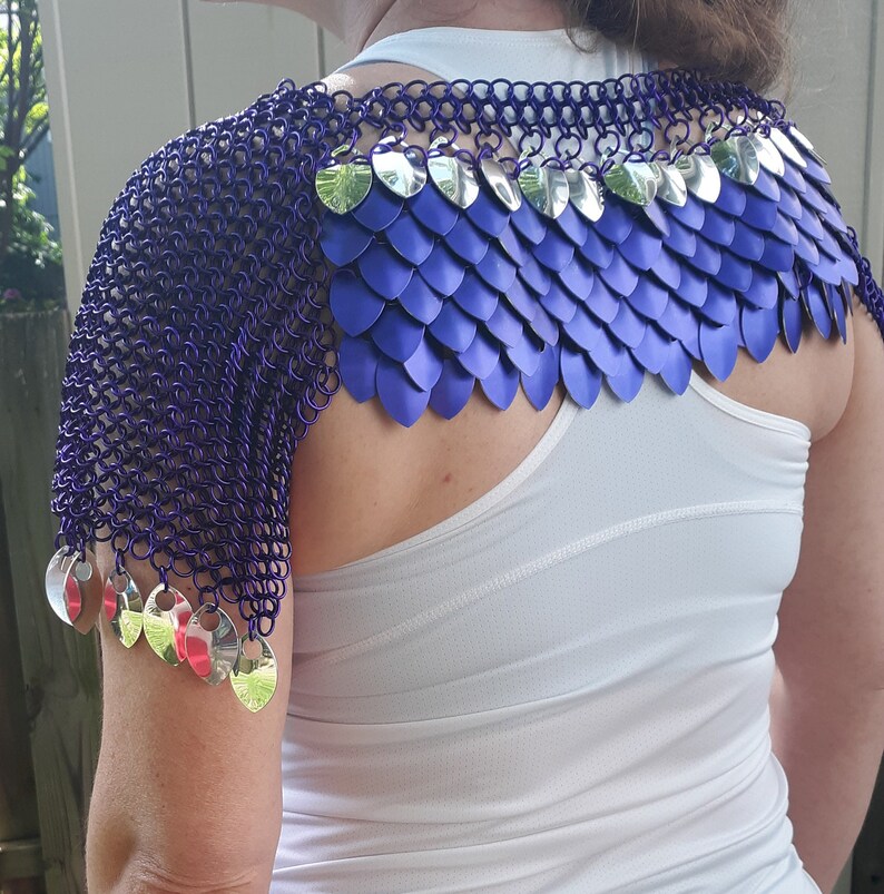 Chainmail and Scalemail Shrug Shoulder Armor - Etsy