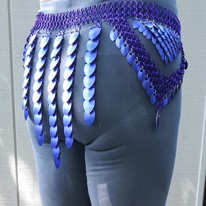 Chainmail and Scalemail Fringe Armor Belt - Etsy