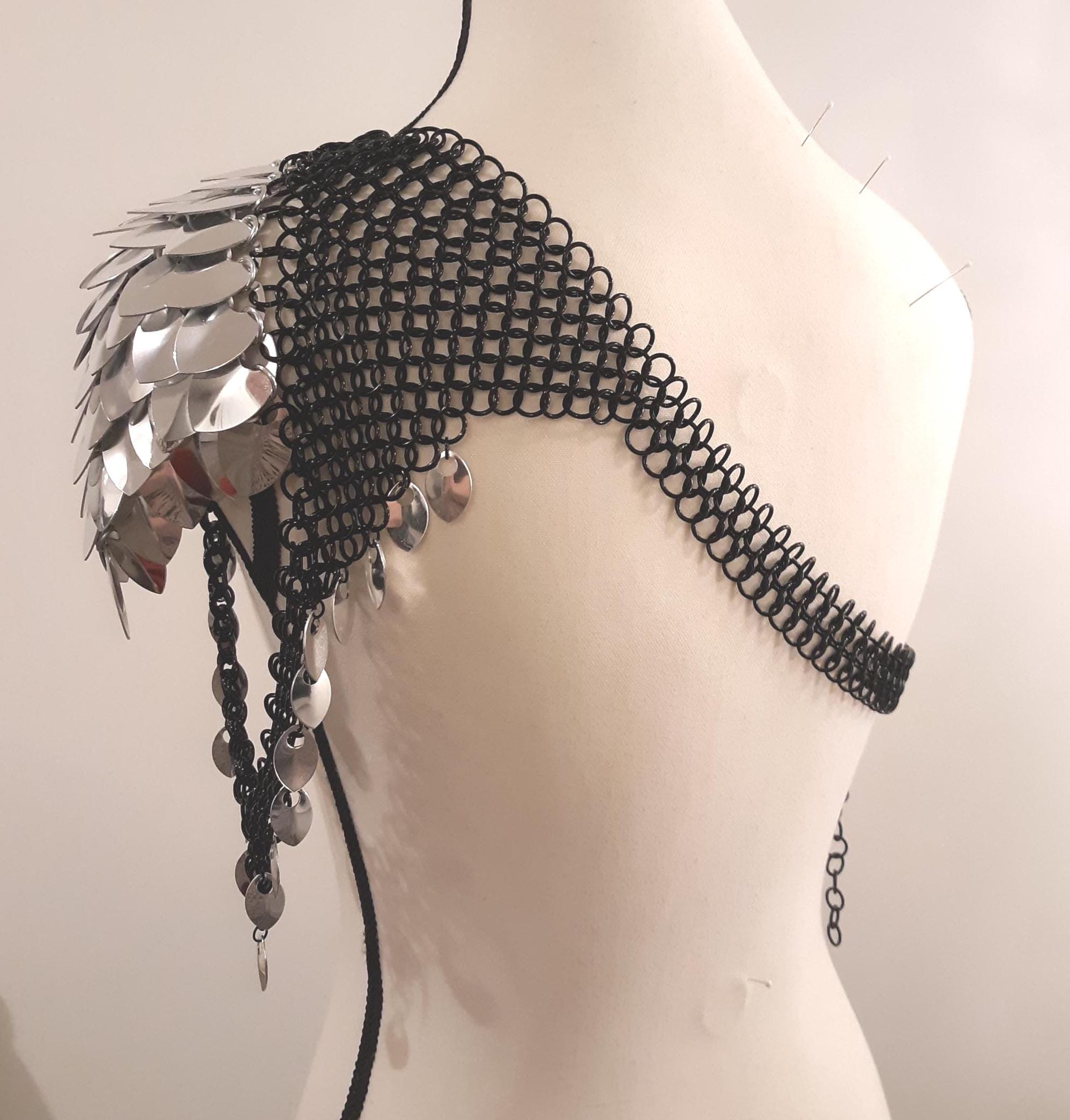 Hemera Chainmail Shoulder Armor Scalemail Shoulder Armor Dragon Scale ...