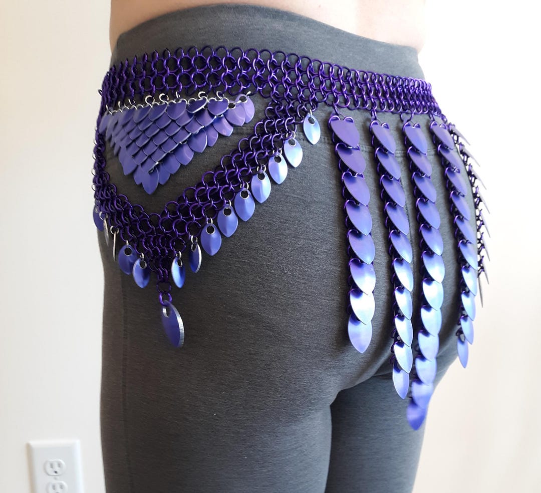 Apate Chainmail Belt Armor Scalemail Chainmail Loincloth Dragon Scale ...