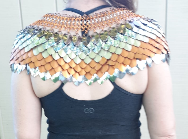 Chainmail and Scalemail Mantel Shoulder Armour - Etsy