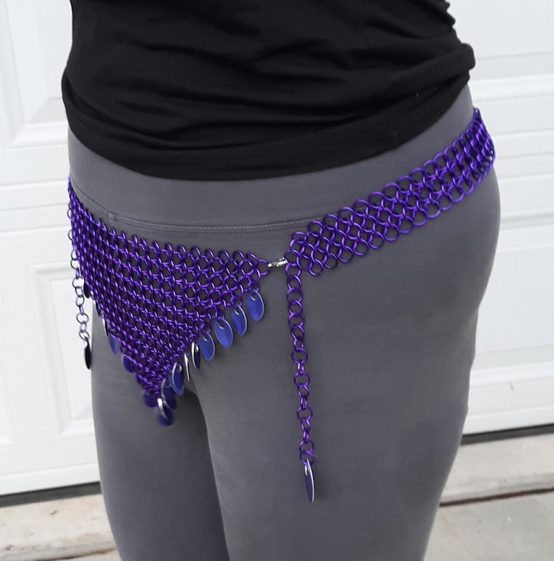 Achelois Chainmail Belt Armor Scalemail Fringe Chainmail Loincloth ...