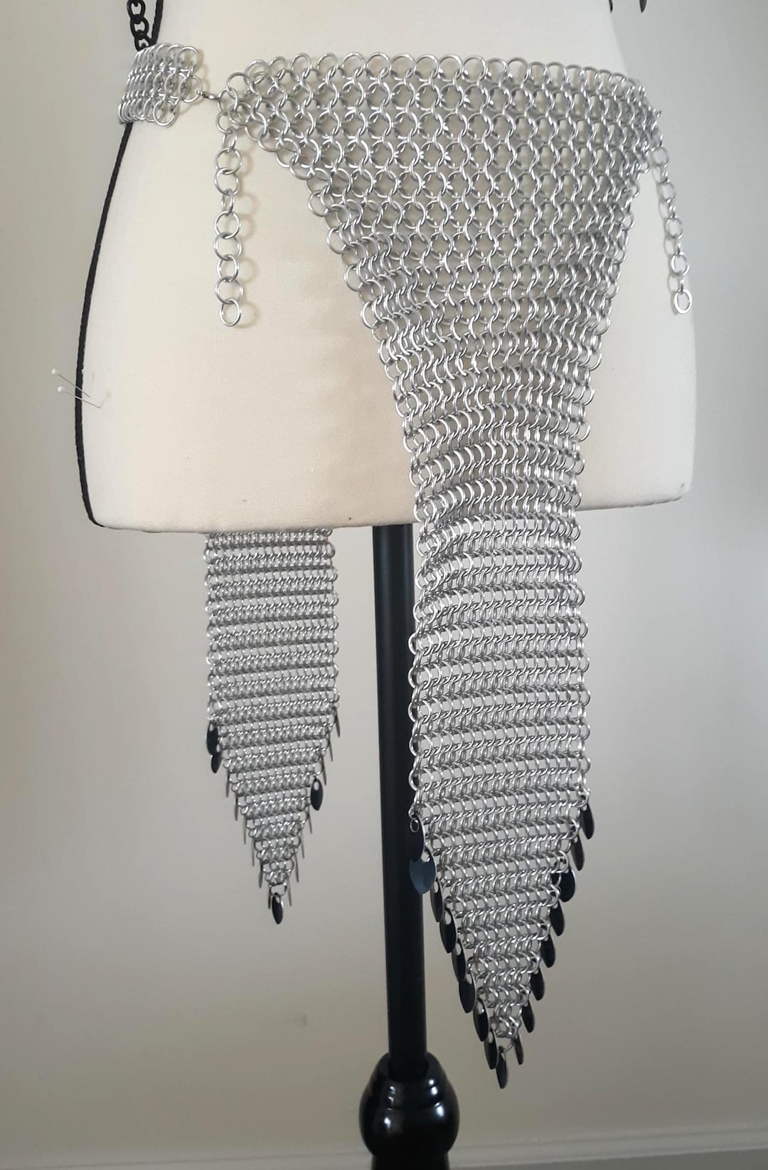 Peitho Chainmail Fringe Belt Chainmail Fringe Loincloth - Etsy