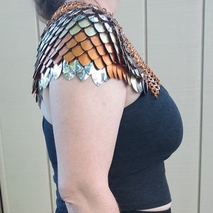 Mantel Chainmail Shoulder Armor Scalemail Shoulder Armor Mail Armor ...