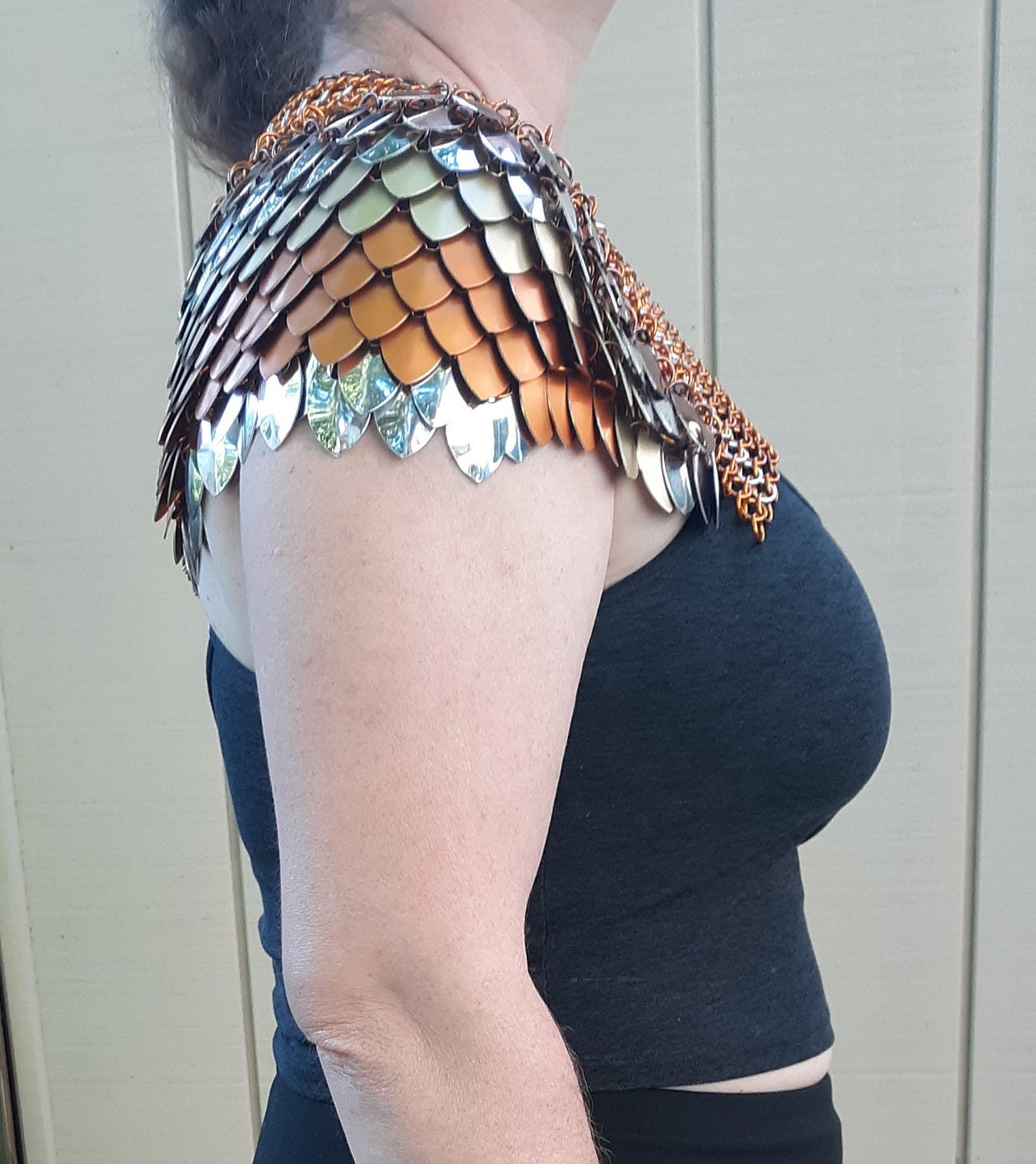 Mantel Chainmail Shoulder Armor Scalemail Shoulder Armor Mail Armor ...