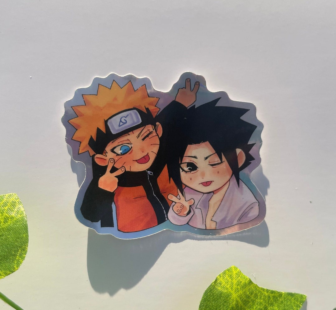 NARUTO & SASUKE :P STICKER - Etsy