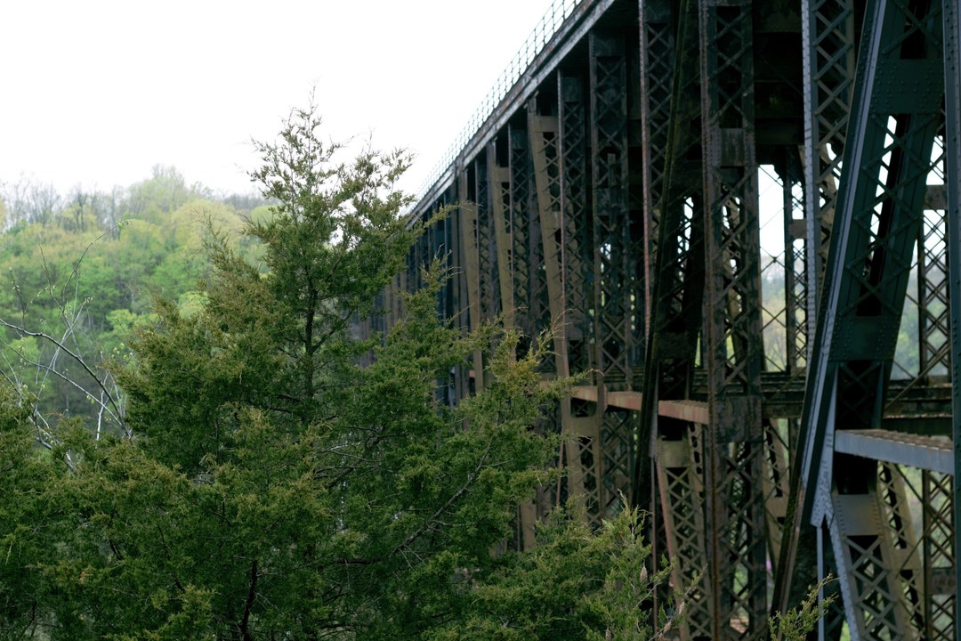 High Bridge Digital Print, Historic Train Bridge at High Bridge Park ...