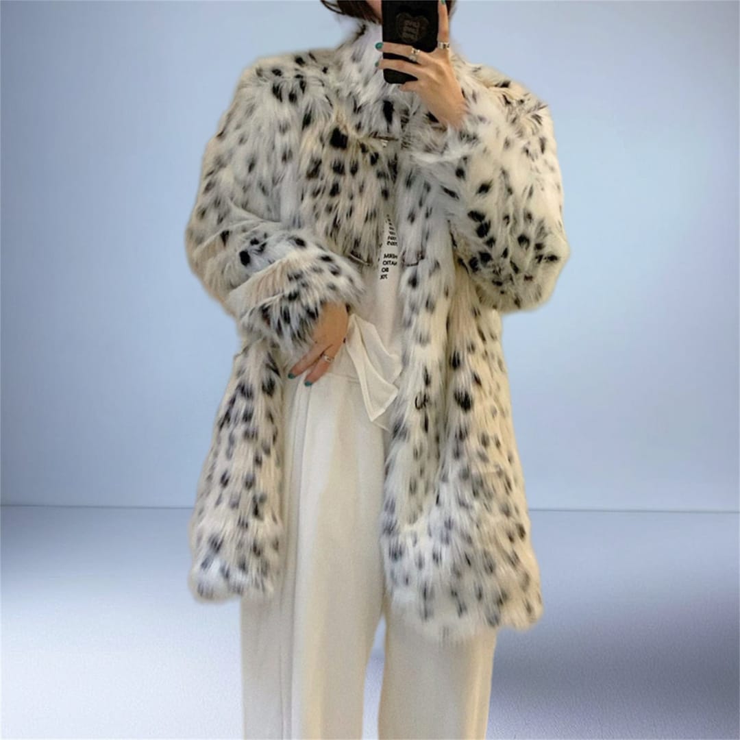 Fox Fur Spotted Coat 2023 New Fashion Women's Winter Fur - Etsy