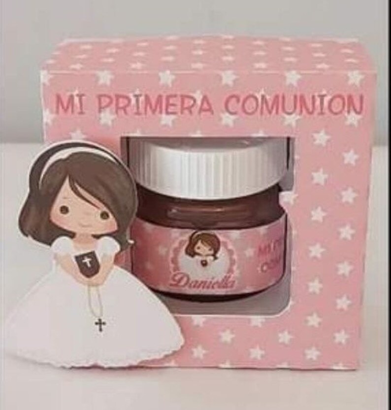 Mini Nutella Box Mold Template COMMUNION, BIRTHDAY, BAPTISMS... - Etsy