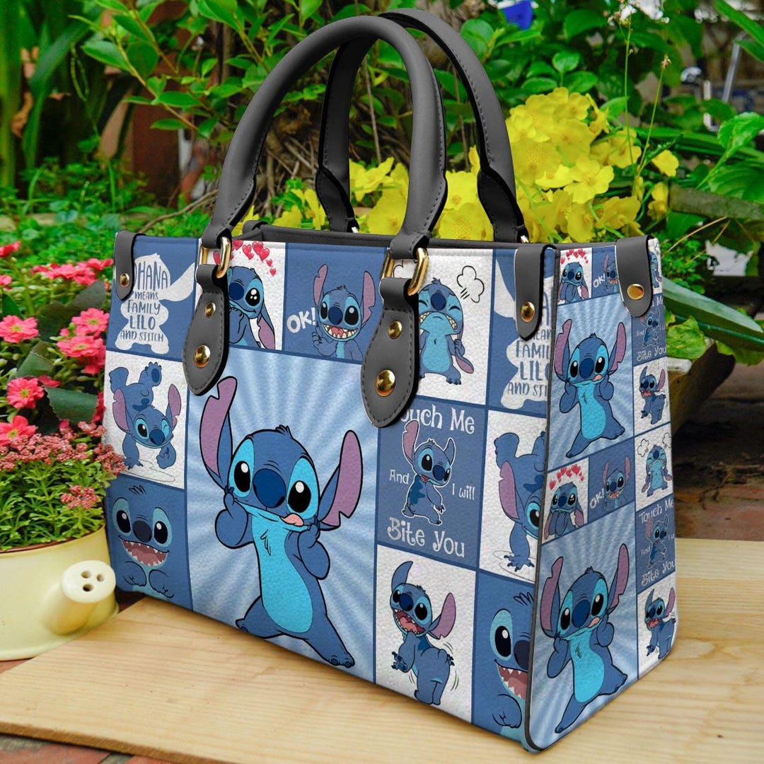Lilo and Stitch Leather Bag Handbag, Stitch Lover Handbag, Stitch Woman ...