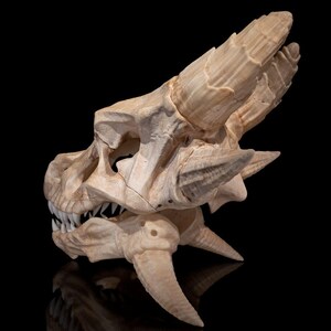Epic Red Dragon Skull - Etsy