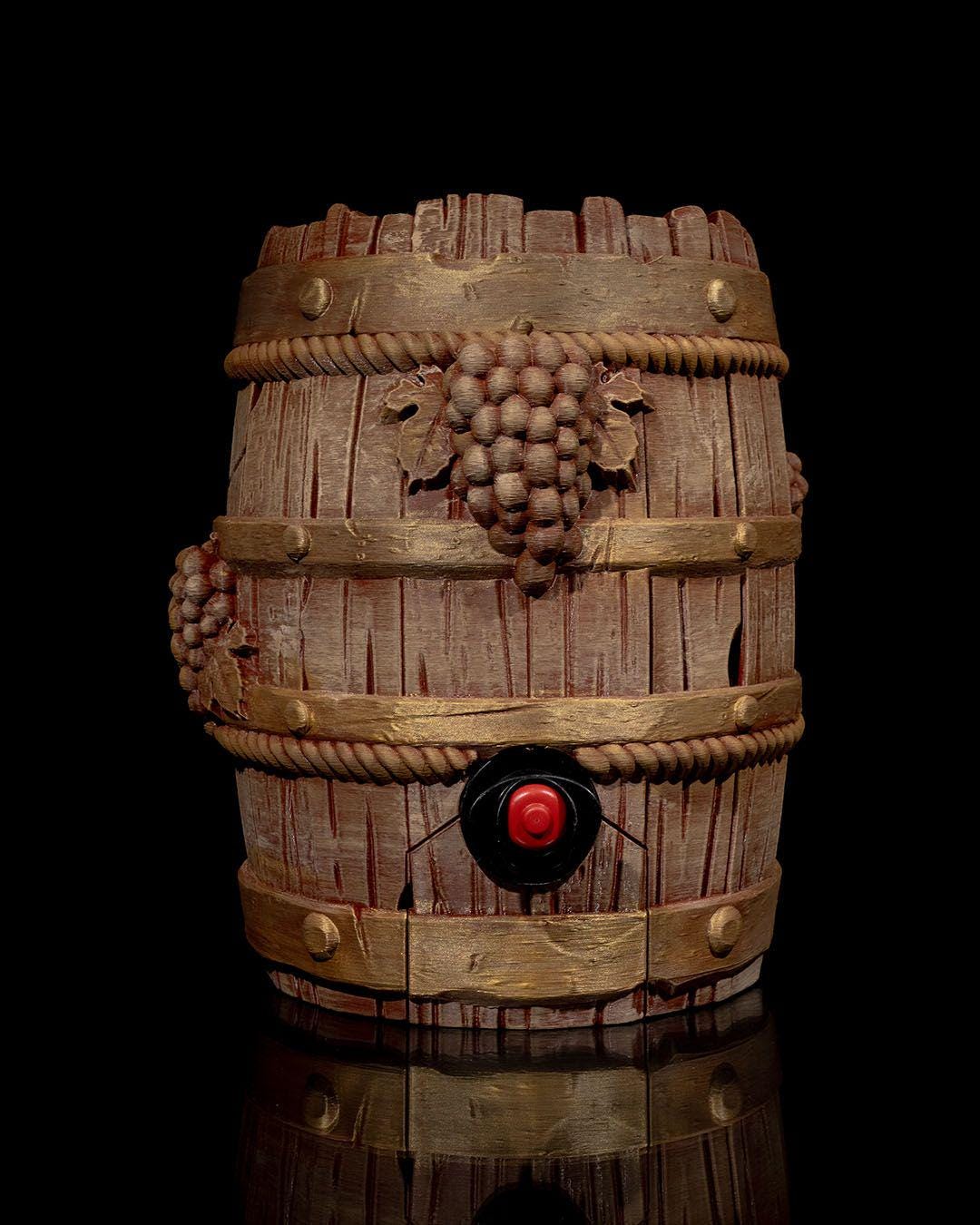 Chestnut Wine Bag Dispenser - Etsy