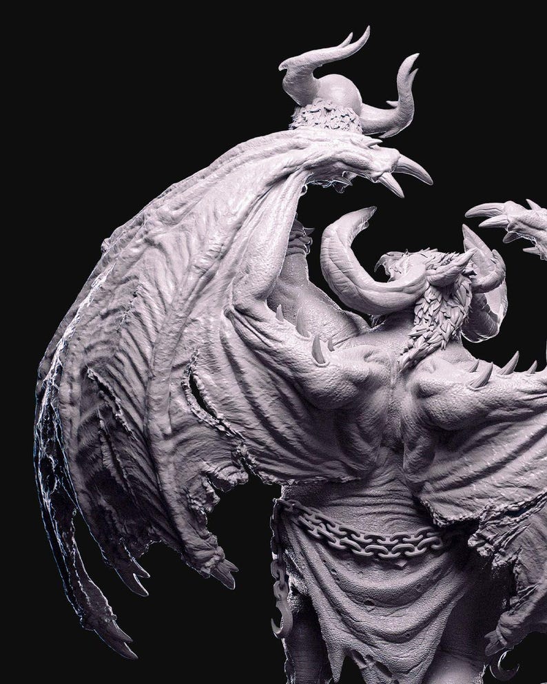 Demons of the Holy Abbey Orcus, the Lord of Bones D&D Miniatures - Etsy