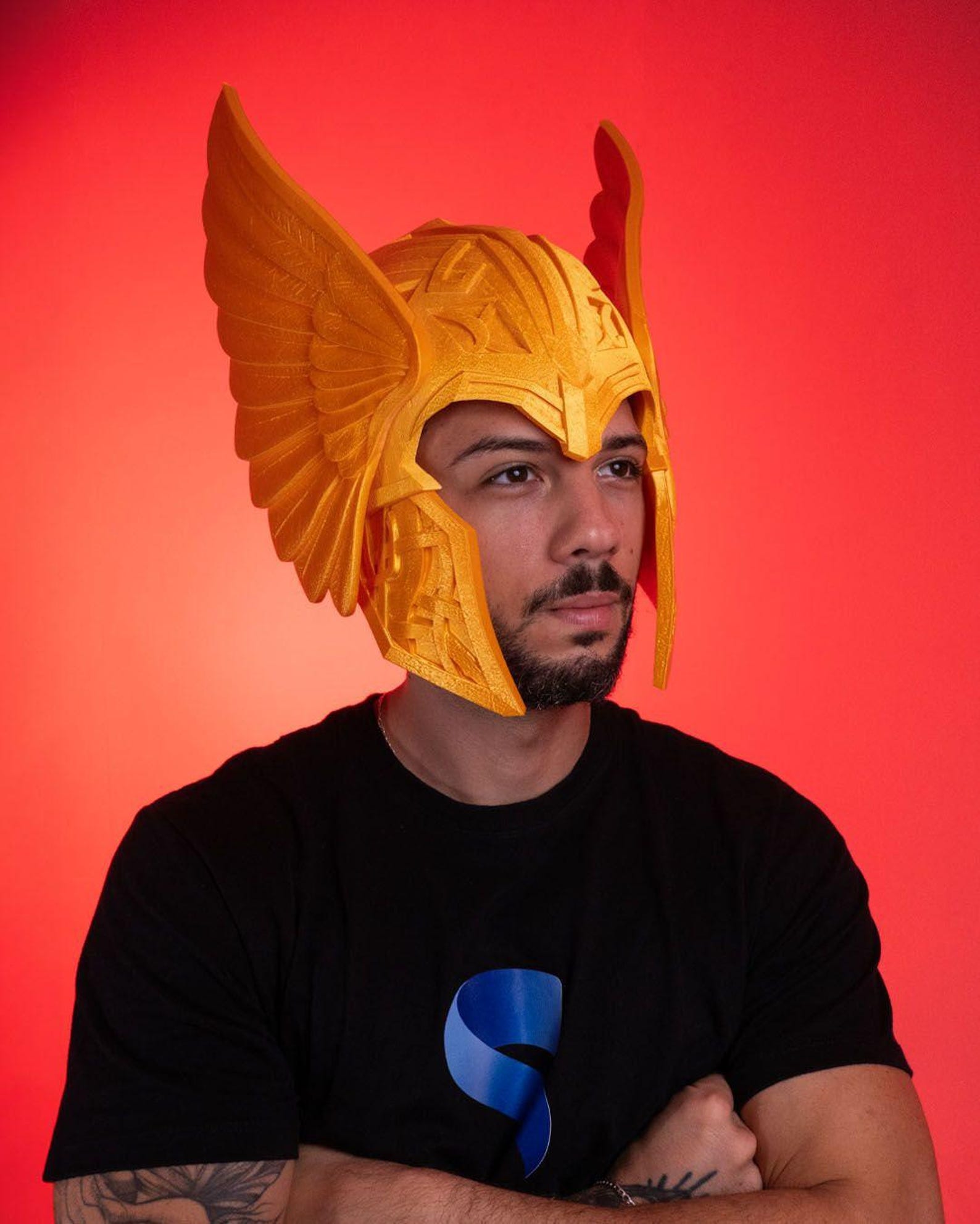 3D Printed Thor Helmet: Unpainted, Assembly Required - Etsy