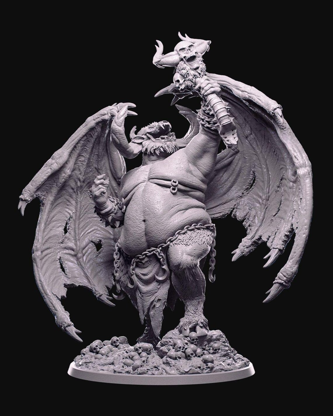Demons of the Holy Abbey Orcus, the Lord of Bones D&D Miniatures - Etsy