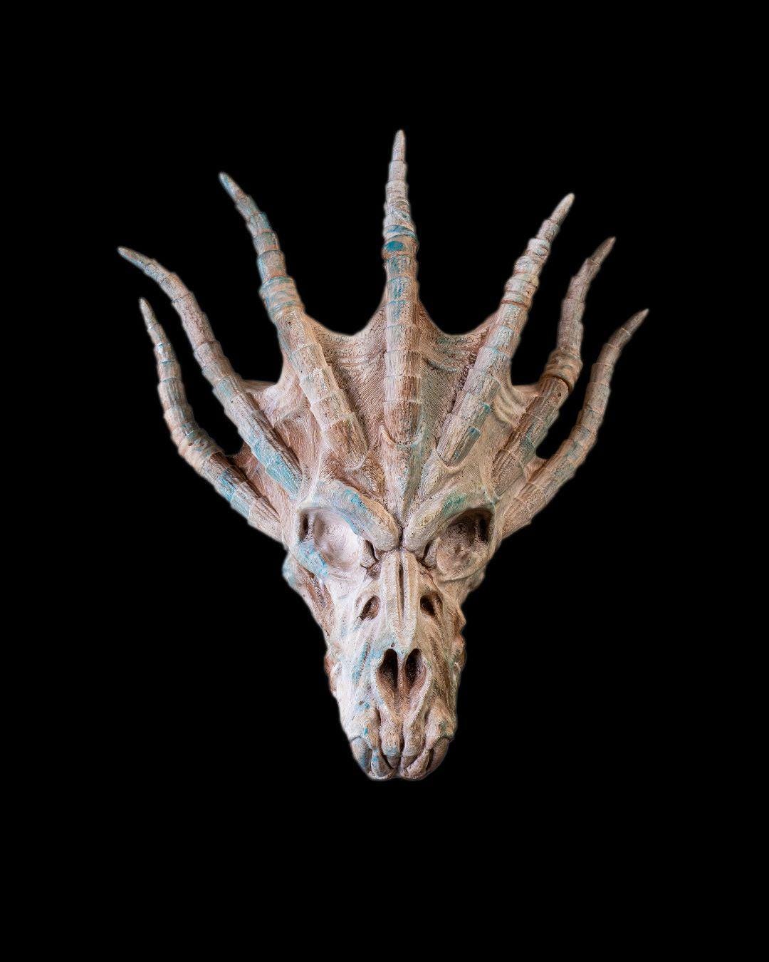 Blue Dragon Skull - Etsy