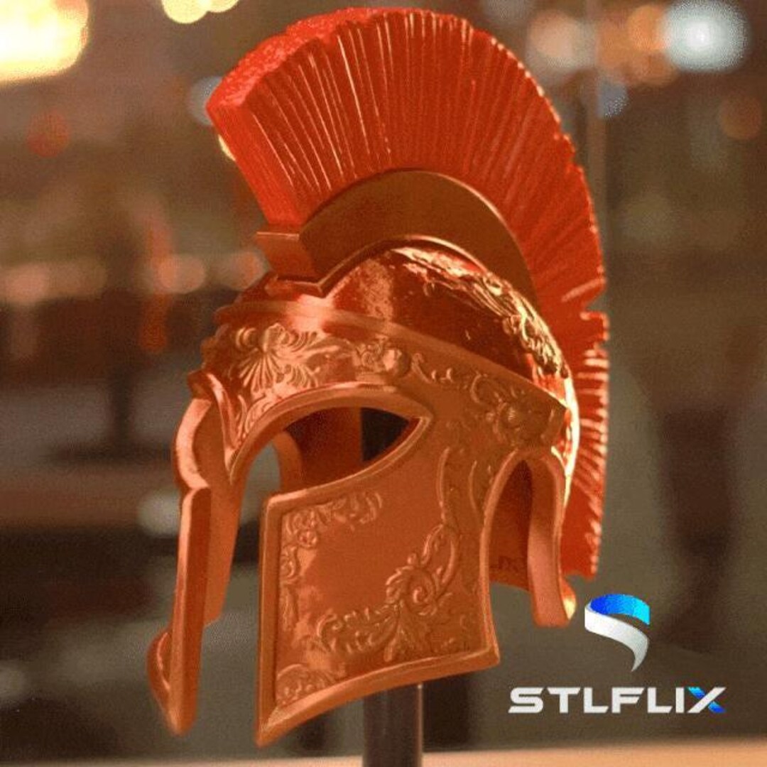 3D Printed Spartan Helmet: DIY Assembly, Ready to Paint - Etsy
