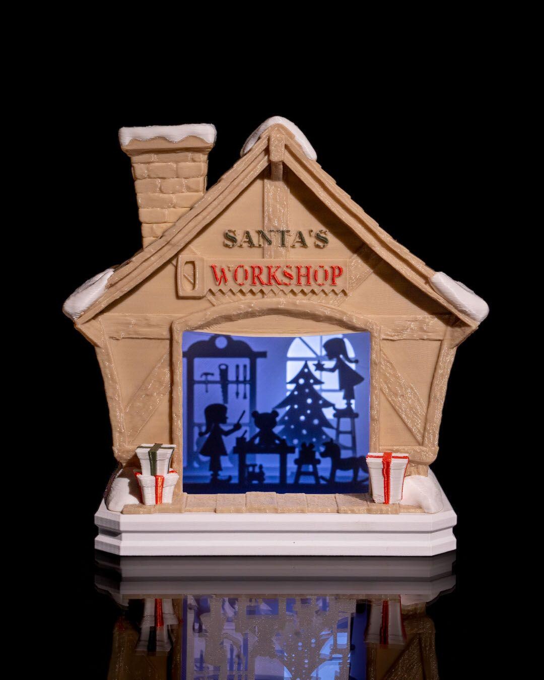 Santa's Workshop Decor Light - Etsy