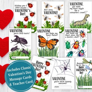 Bugs Valentine's Day Cards, Preschool Valentines, Classroom Valentines ...