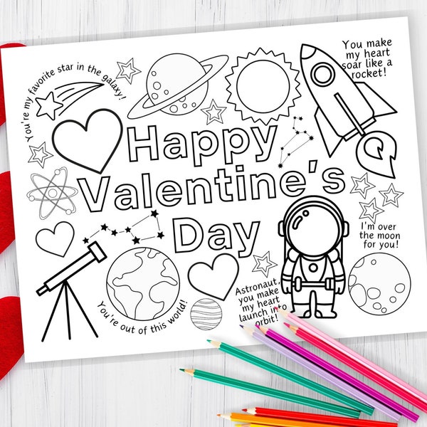 Space Valentine - Etsy