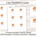 I Am Thankful for Thanksgiving Cards Printable | Thanksgiving and ...