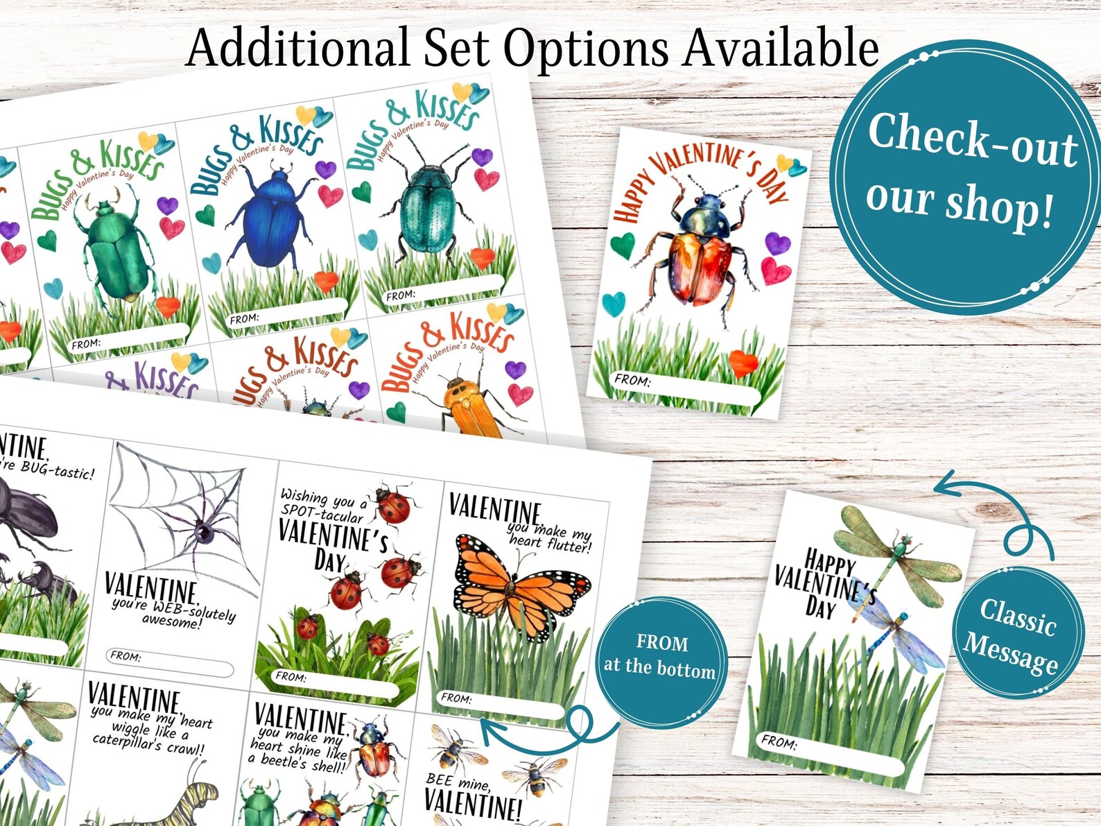 Bugs Valentine's Day Cards, Preschool Valentines, Easy Kids Valentine ...