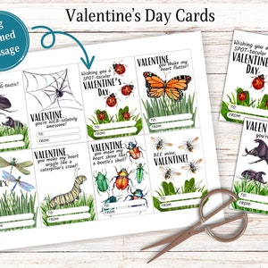 Bugs Valentine's Day Cards, Preschool Valentines, Easy Kids Valentine ...