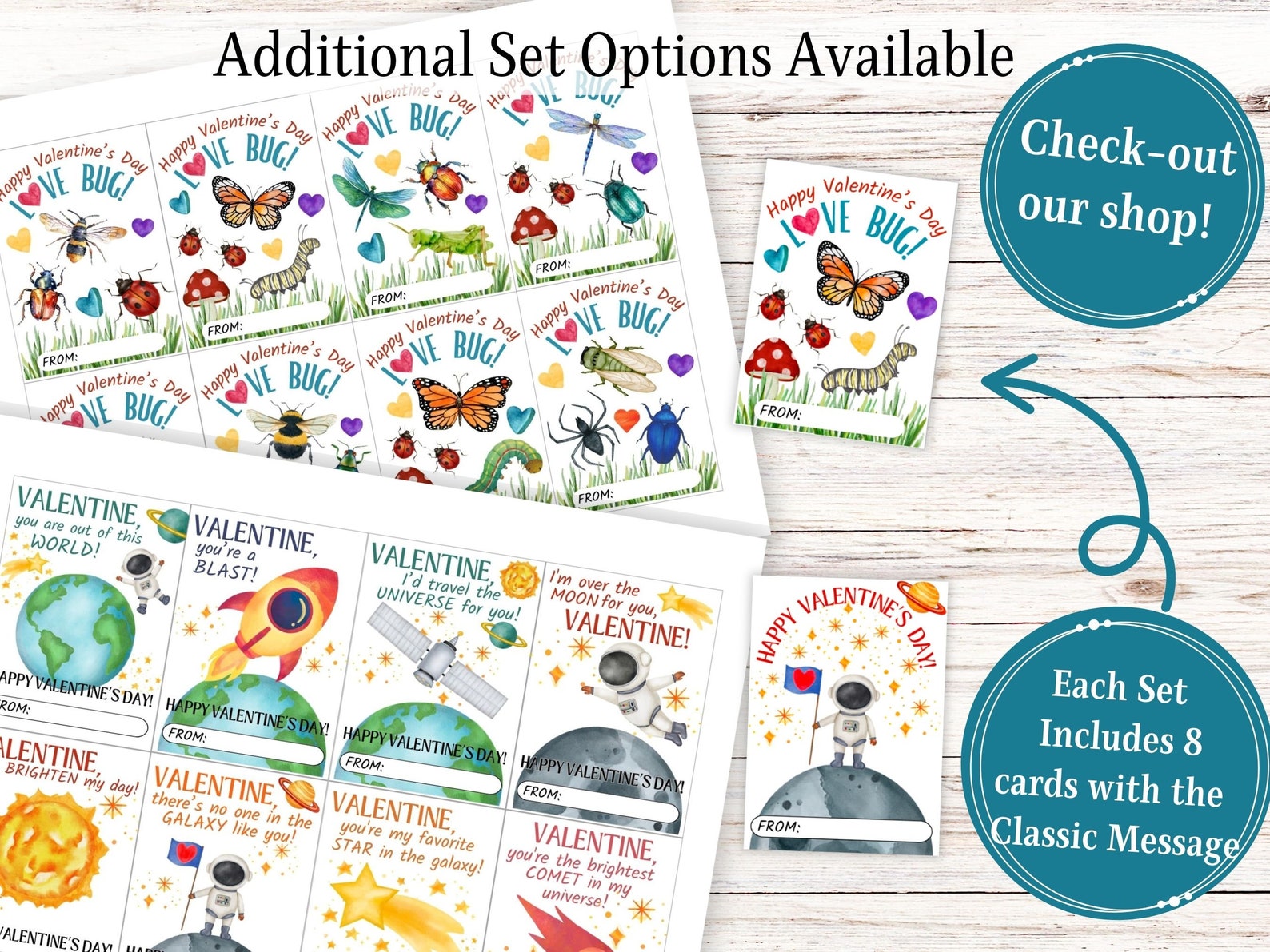 Bugs Valentine's Day Cards, Preschool Valentines, Classroom Valentines ...