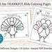 I Am Thankful Turkey Coloring Printable | Kids Thanksgiving Activity ...