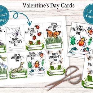 Bugs Valentine's Day Cards, Preschool Valentines, Easy Kids Valentine ...